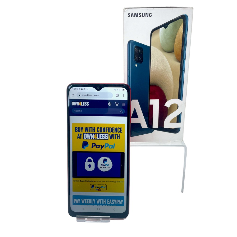 Used Samsung Galaxy A12, 64GB, Red - Unlocked - Own4Less